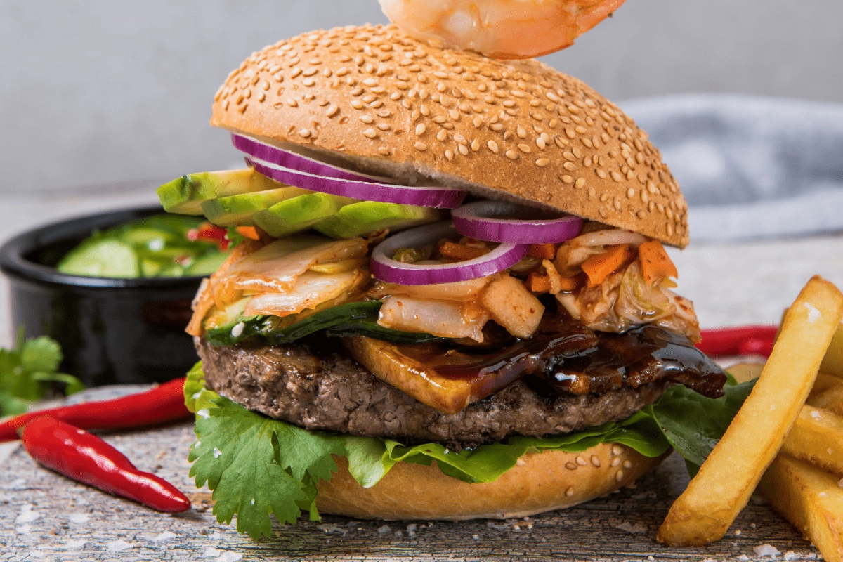 Burger azjatycki z kimchi - Akademia Bidfood